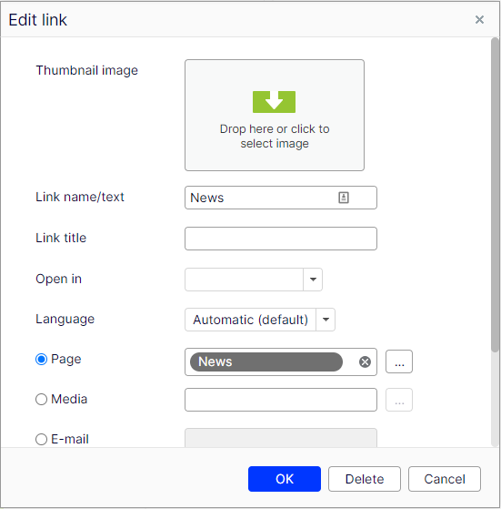 Extending link item collections in Optimizely CMS 12